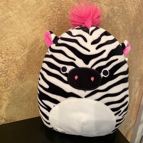 Squishmallows | Other | Zebra Squishmallows With Pink Hair | Poshmark